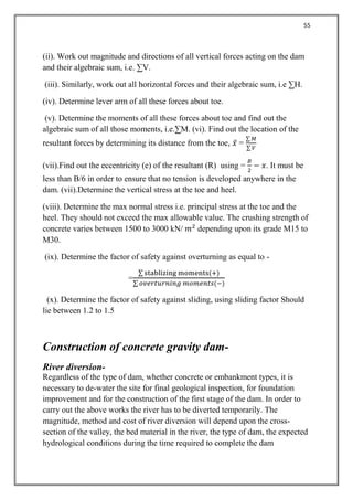 Design of concrete Gravity Dam_Project B.E final | PDF