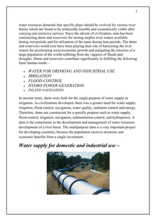 Design of concrete Gravity Dam_Project B.E final | PDF