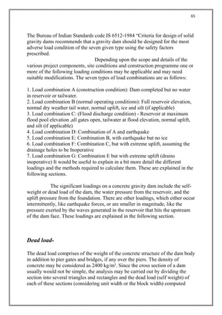 Design of concrete Gravity Dam_Project B.E final | PDF