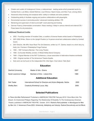Rothbart Resume January 2017 | PDF