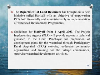 watershed development in india, | PPTX
