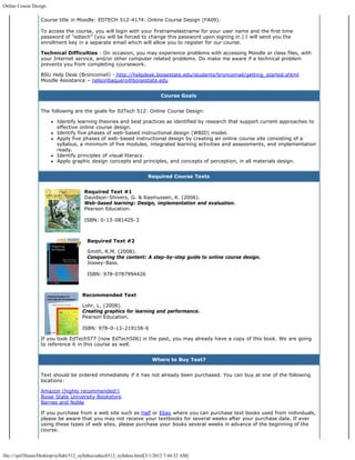 512: Syllabus | PDF