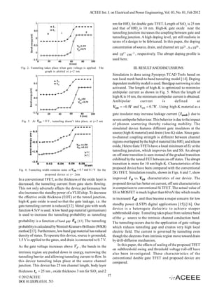 Performance Analysis of Double Hetero-gate Tunnel Field Effect Transistor | PDF | Physics | Science