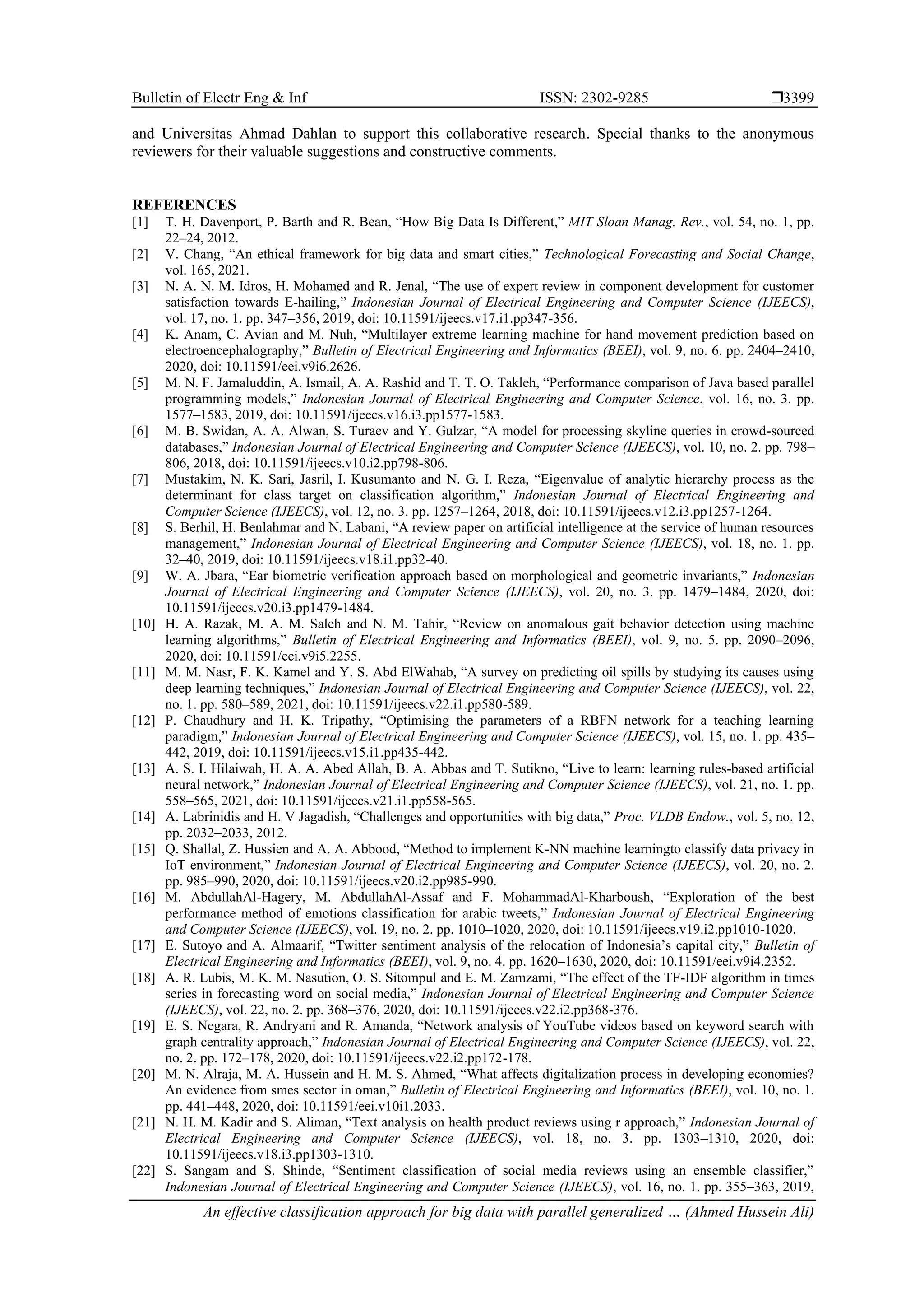 An Effective Classification Approach For Big Data With Parallel Generalized Hebbian Algorithm Pdf