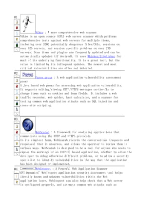 Top 10 Web Vulnerability Scanners | PDF