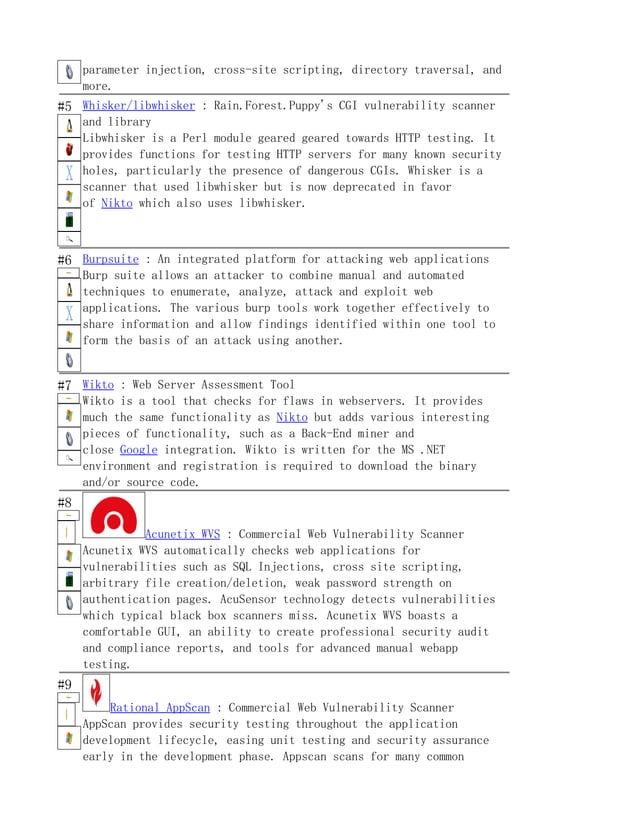 Top 10 Web Vulnerability Scanners | PDF