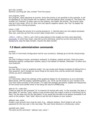 Linux Shortcuts and Commands: | DOC | Operating Systems | Computer ...