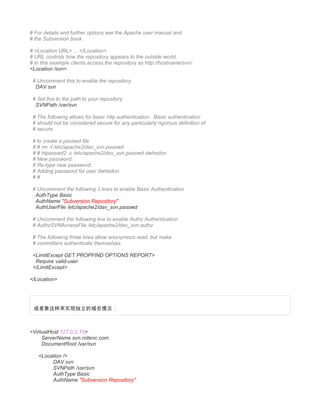 Installation of Subversion on Ubuntu,... | PDF