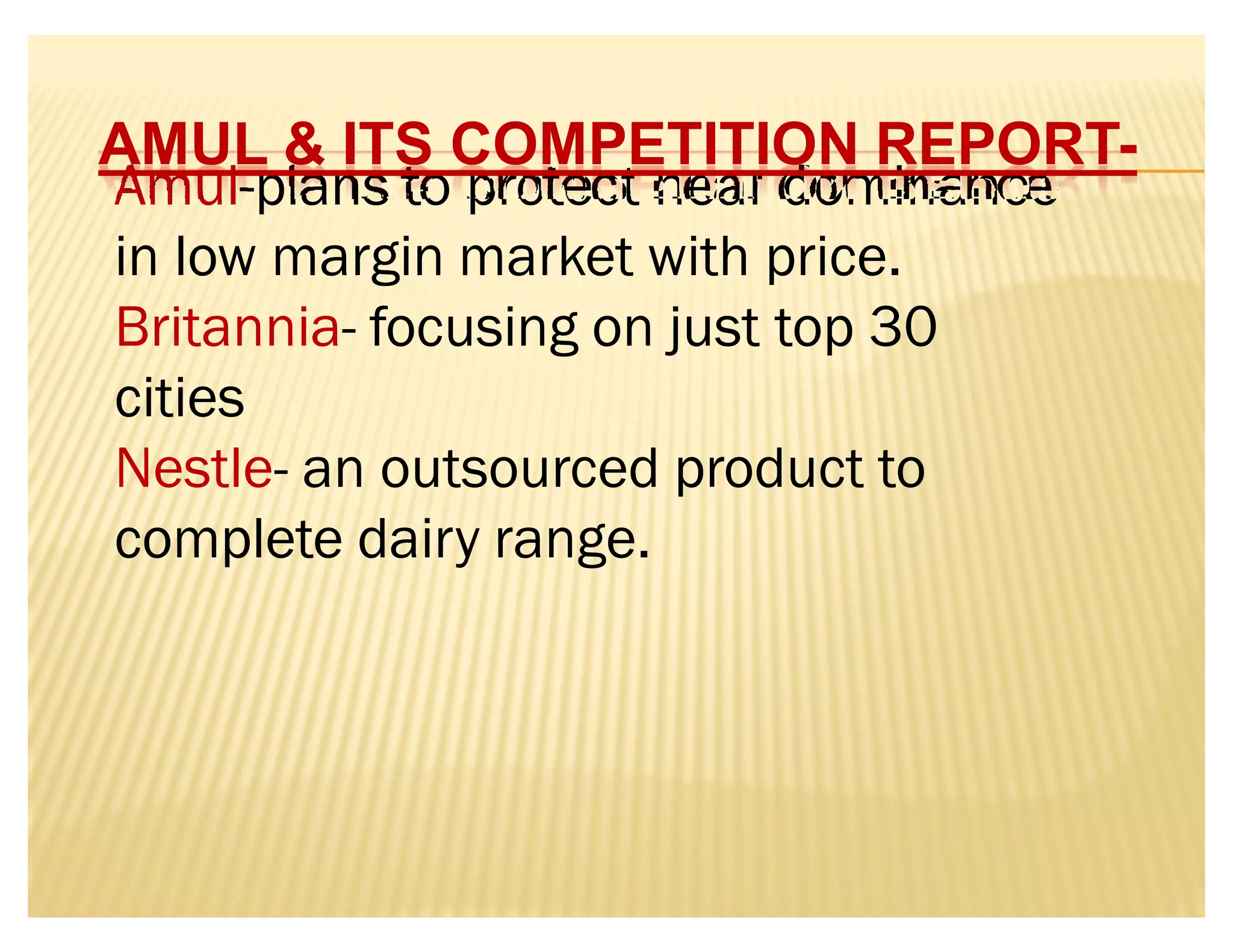 51325314 amul-ppt1 | PDF