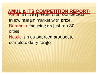 51325314 amul-ppt1 | PDF