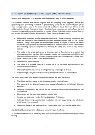 Areas of Emphasis: Guidelines for Coaches - T16: Establishing a ...