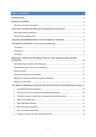 Areas of Emphasis: Guidelines for Coaches - T16: Establishing a ...