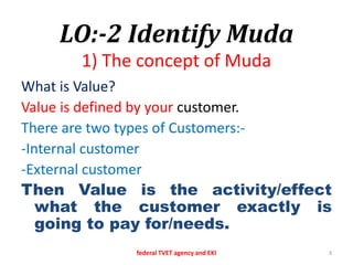 Presentation for muda preventions and elimination | PPT