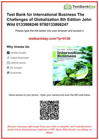 Comprehensive Test Bank for International Business: The Challenges of ...