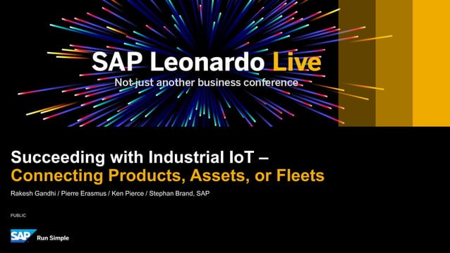 SAP Leonardo succeeding with industrial iot | PPT