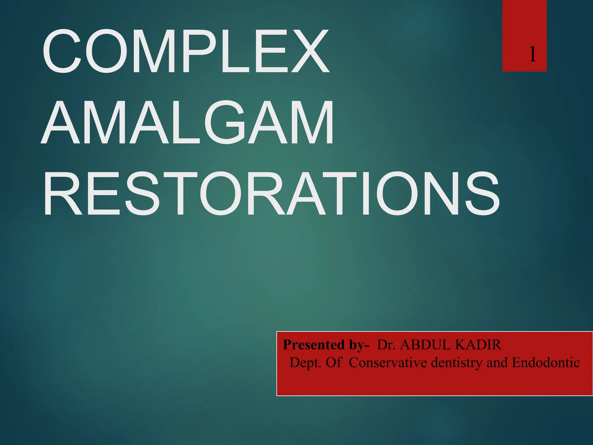 Restorations that are used to replace any missing structure of teeth ...