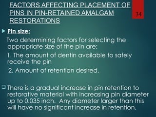 Restorations that are used to replace any missing structure of teeth ...