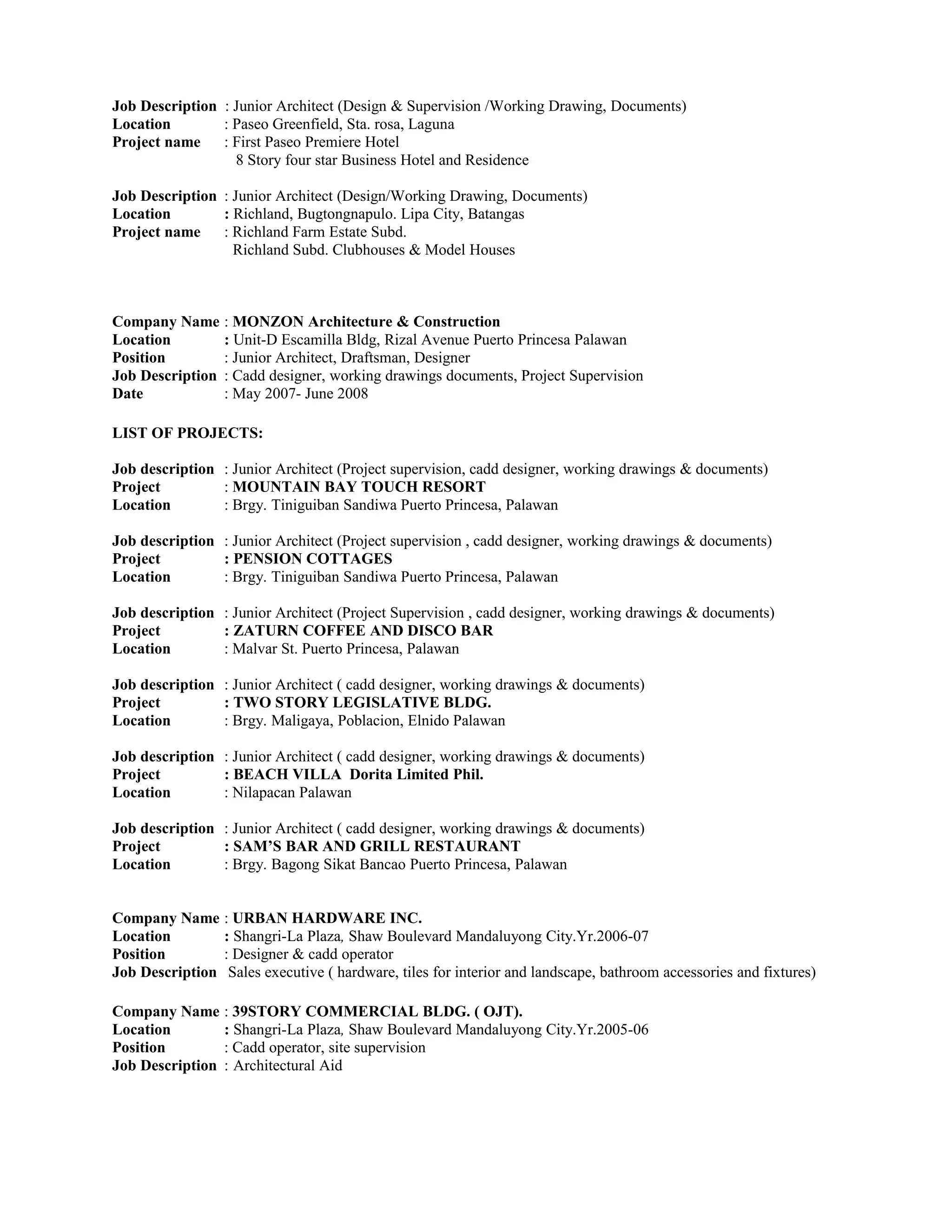 genaro resume new | DOC