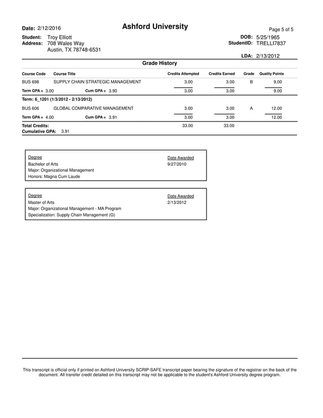 Troy Elliott-Ashford transcript | PDF