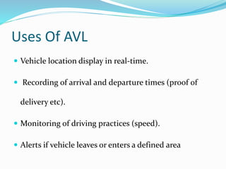 AUTOMATED VEHICLE LOCATION | PPT