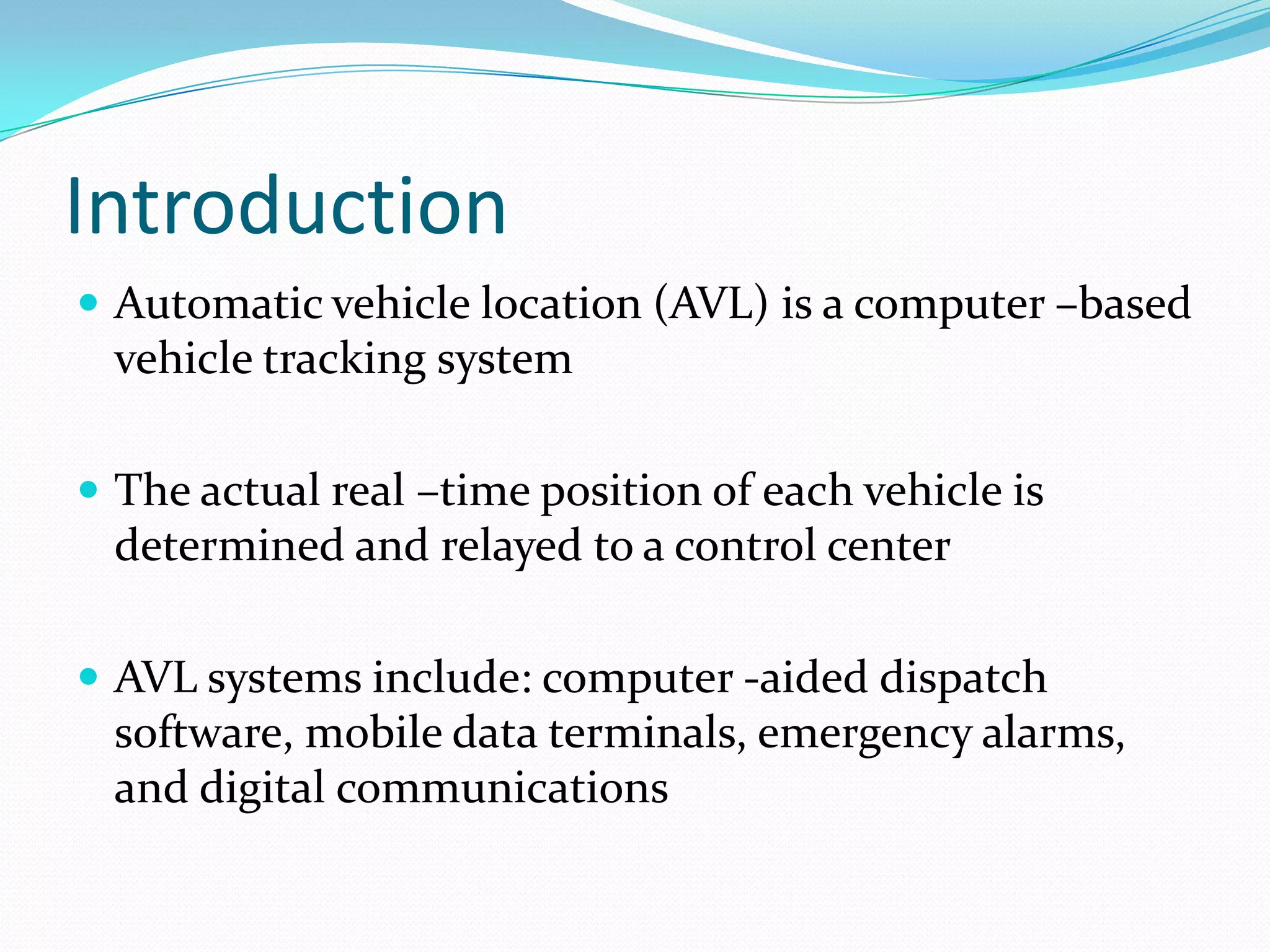 automatic vehicle location | PPTX