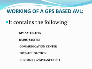 automatic vehicle location | PPTX