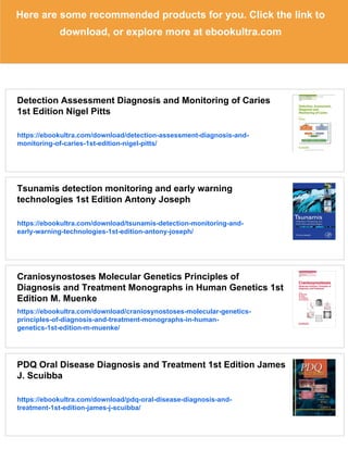 Detection Assessment Diagnosis and Monitoring of Caries Monographs in ...