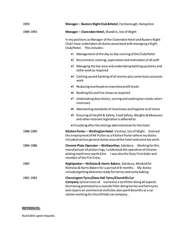 Alan Courtney CV | PDF