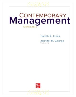 Contemporary Management, 12th ed. 12th Edition Gareth R. Jones | PDF