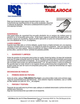 Manual para instalación de Tablaroca | PDF