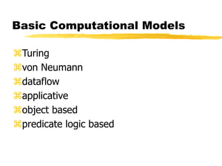 Computational models,vonneuman model,turing model | PPT