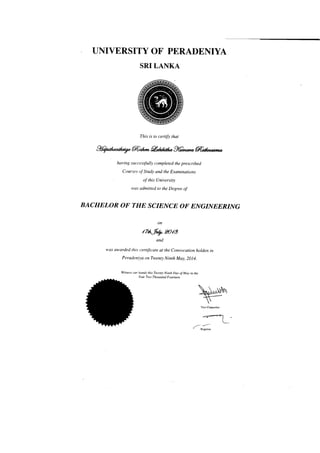 Degree Certificate | PDF
