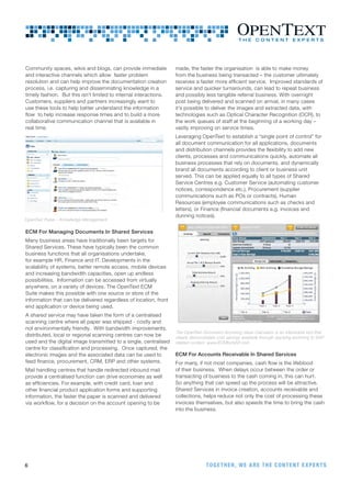 White Paper - Enterprise Content Management for Efficiency, Compliance and Cost Management in ...