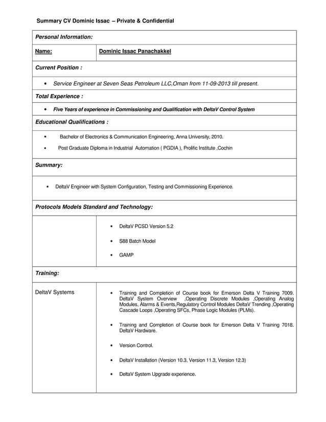 CV_Dominic_Issac_DelatV Control System Engineer | PDF
