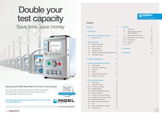 Guide to Infusion Pump Testing USA by Rigel Medical | PDF