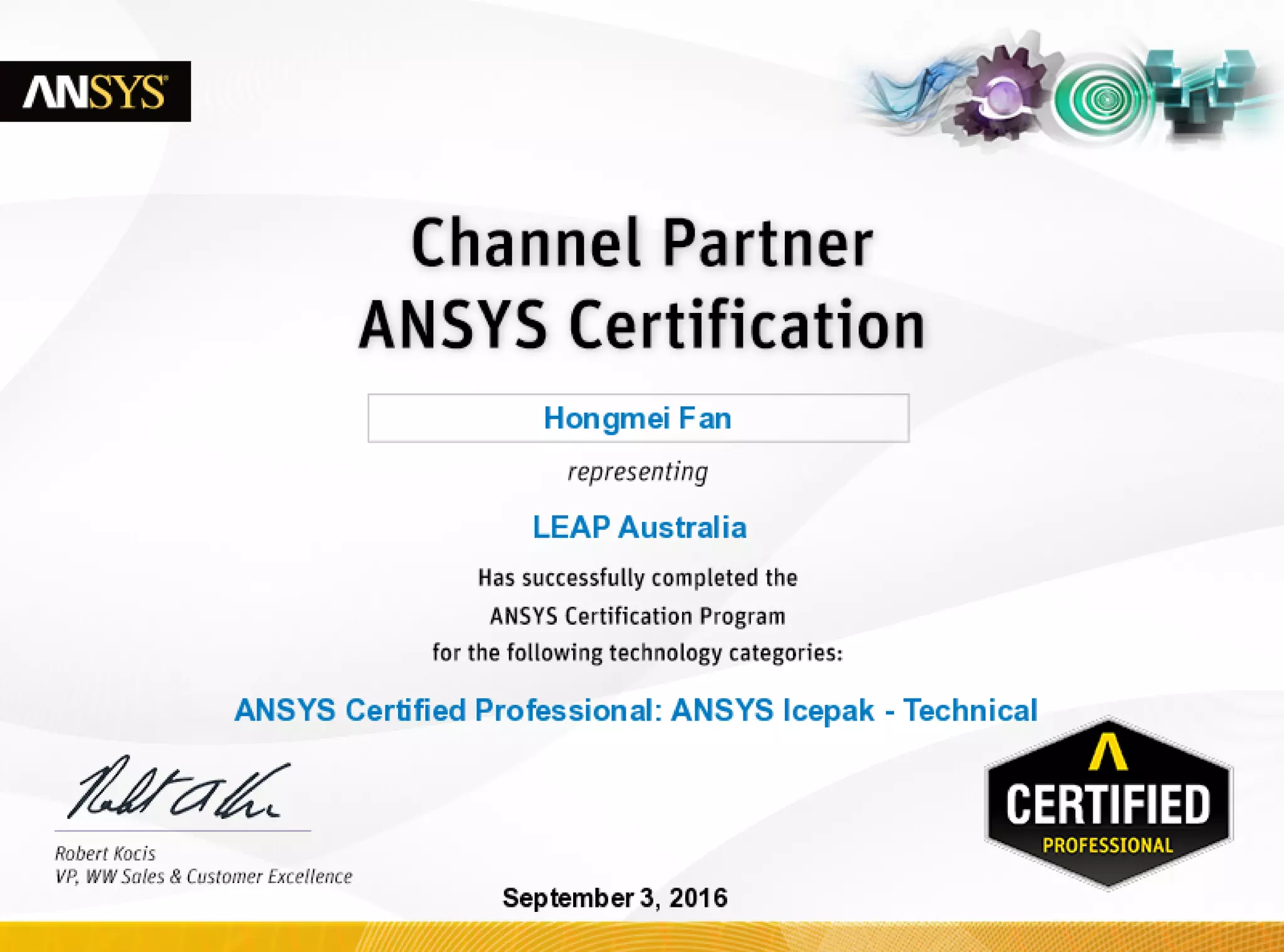 Ansys Icepak certification 2016 | PPT