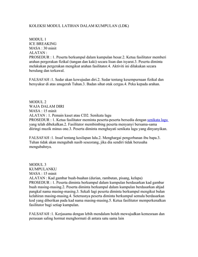 51527534 modul-ldk-fasilitator | PDF