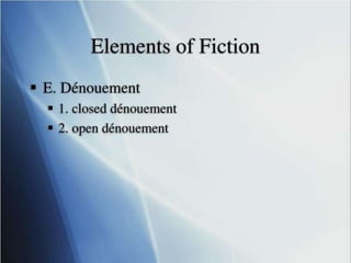 INTRODUCTION TO FICTION - DEPT OF ENGLISH | PPTX