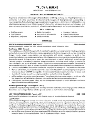 Trudy Burke Resume June 19 | PDF