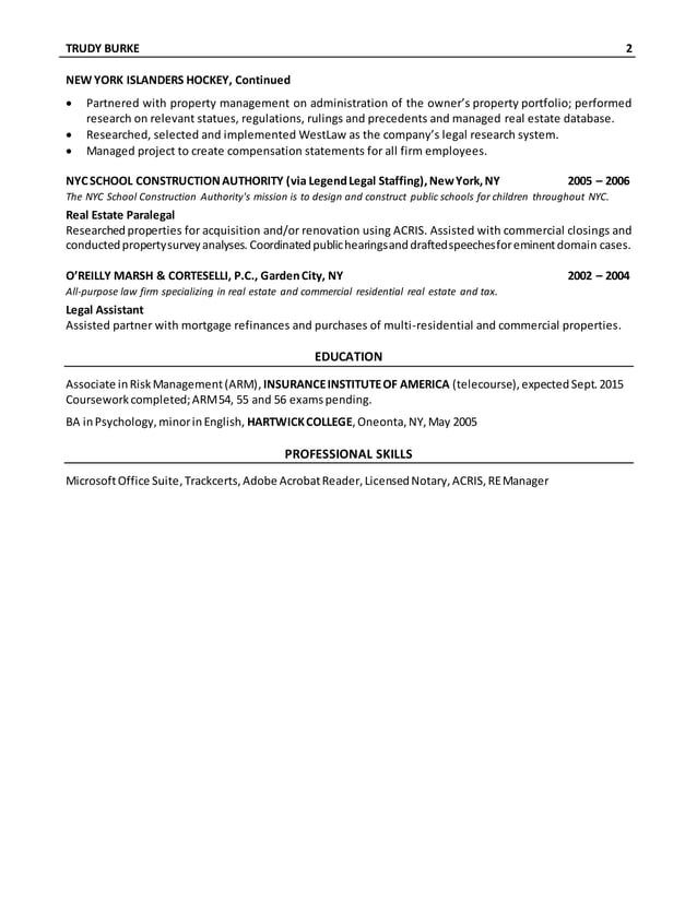 Trudy Burke Resume June 19 | PDF