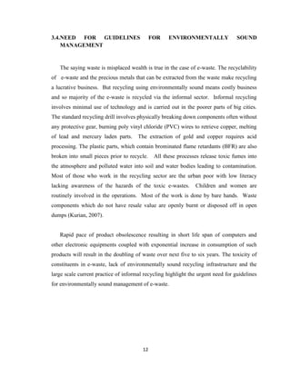 e-waste-management report | DOCX