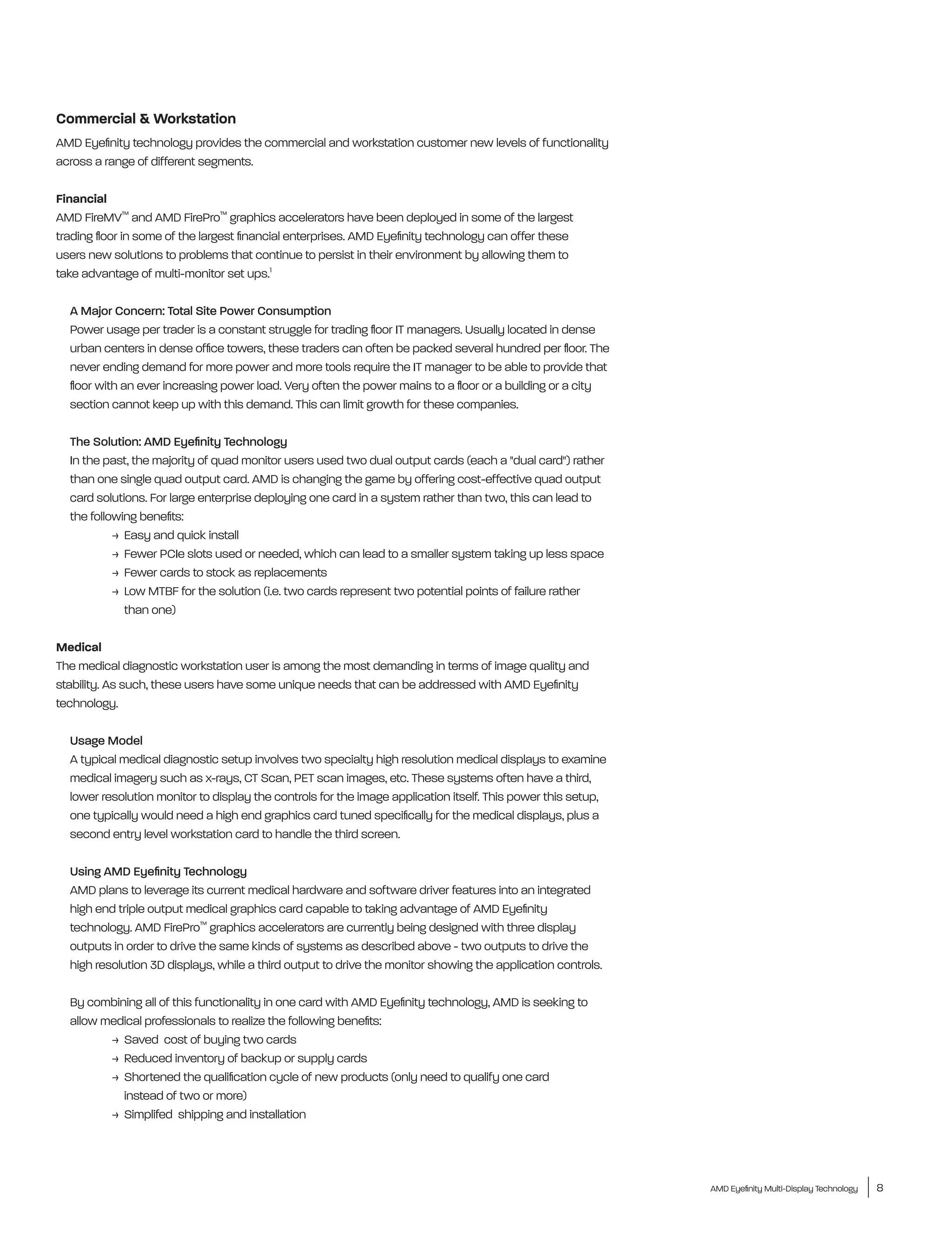 AMD Eyefinity Multi-Display Technology | PDF