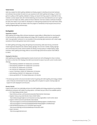 AMD Eyefinity Multi-Display Technology | PDF