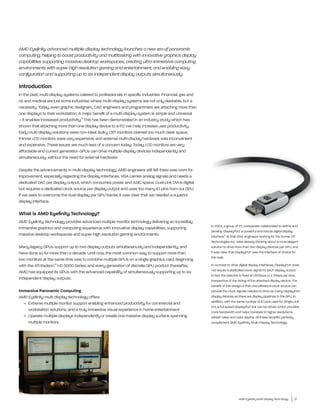 AMD Eyefinity Multi-Display Technology | PDF