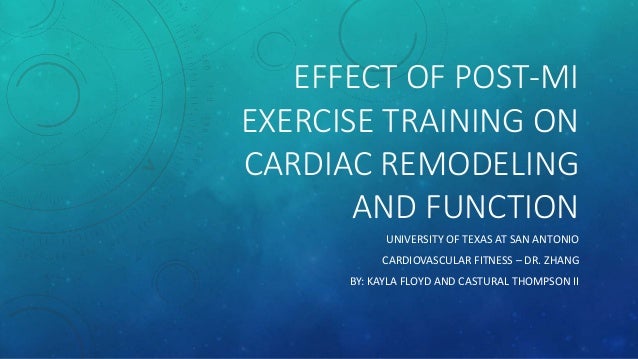 Effect of Post-MI Exercise Training on Cardiac Remodeling presentation