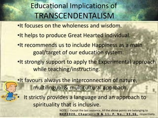 Transcendentalism ppts By Rj Prashant | PPTX