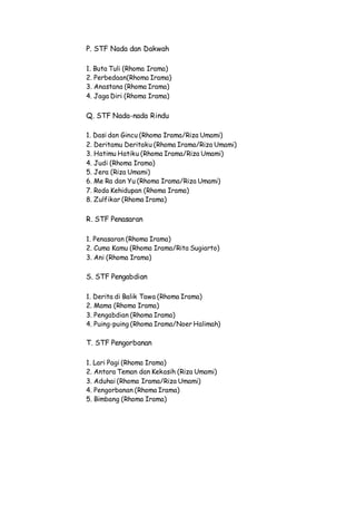 Daftar lagu netral lengkap - lsaif