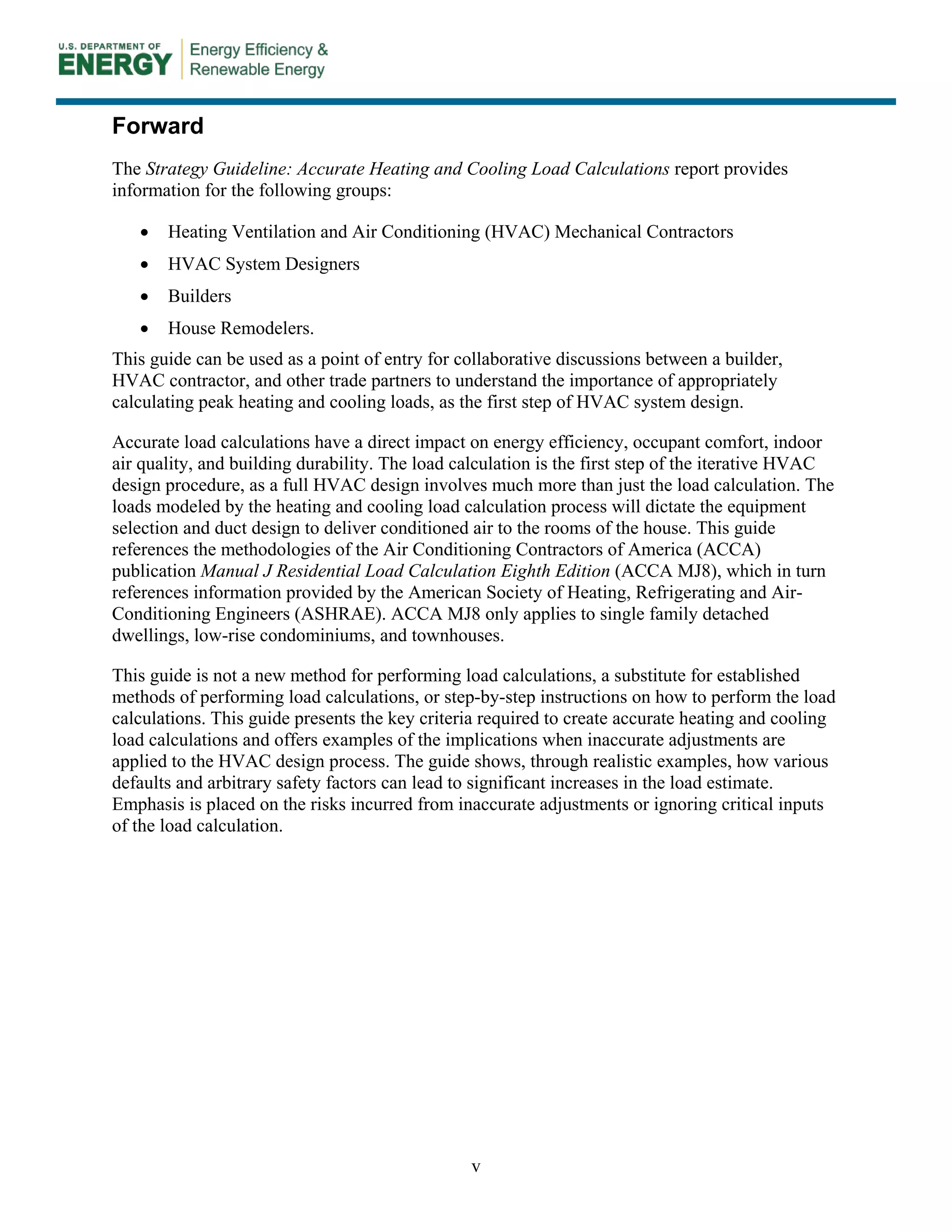 Strategy Guideline: Accurate Heating and Cooling Calculations | PDF