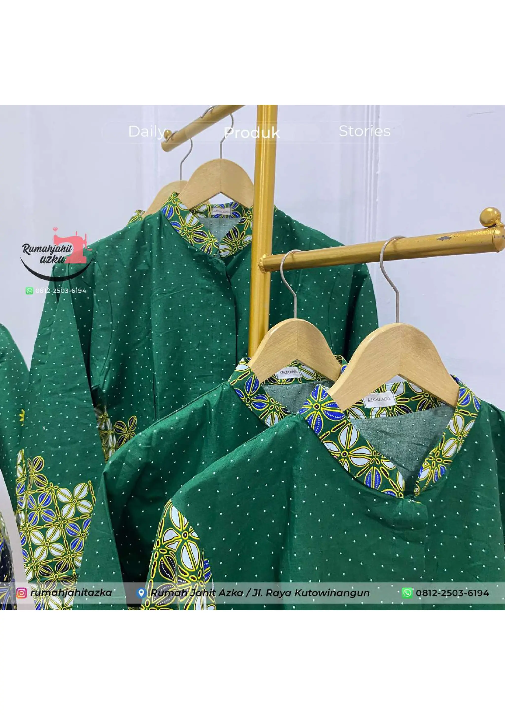 Jahit Seragam Batik Muhammadiyah Nasional Rumah Jahit Azka | PDF