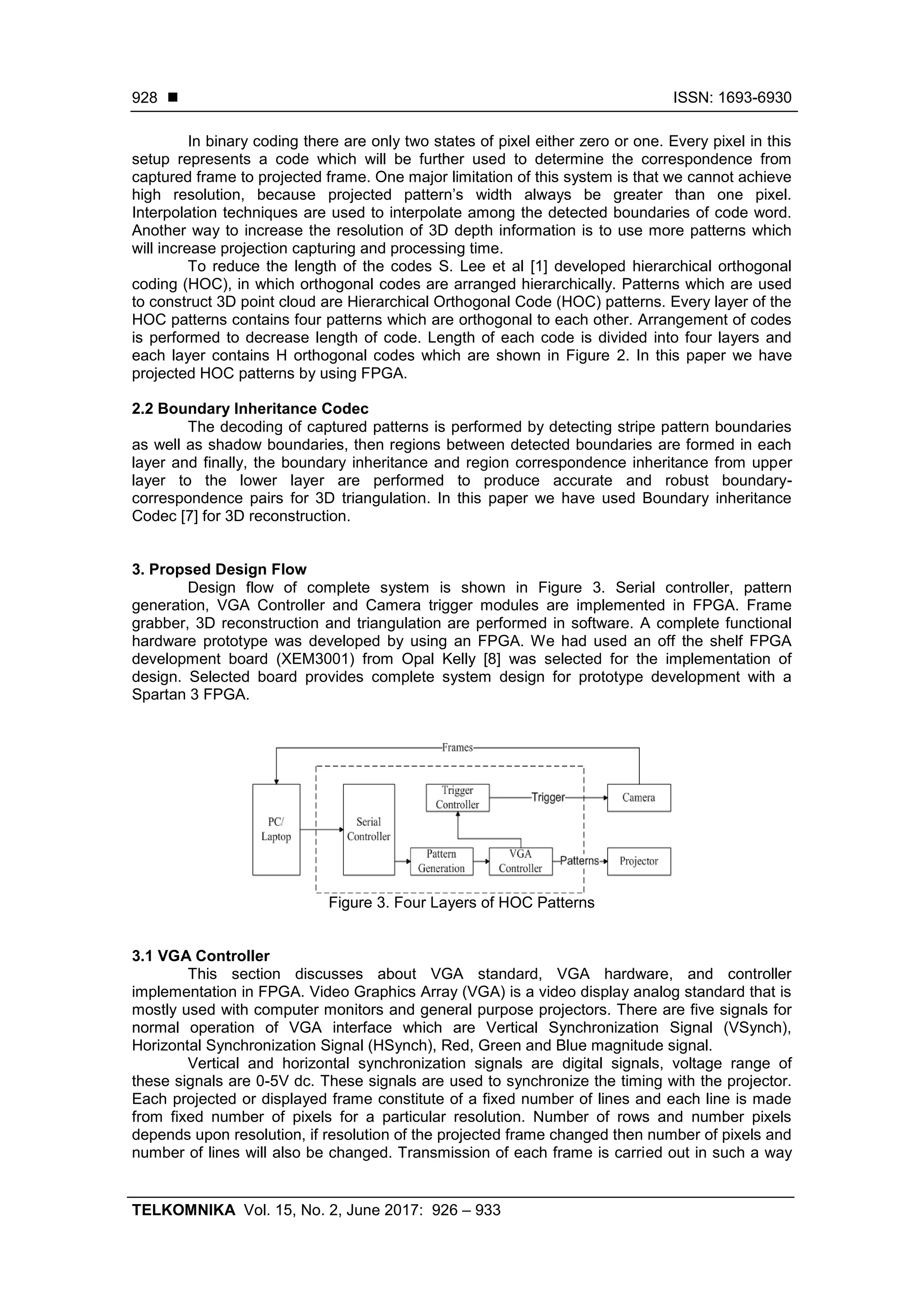 Fpga Based Pattern Generation And Synchonization For High Speed Structured Light 3d Camera Pdf 